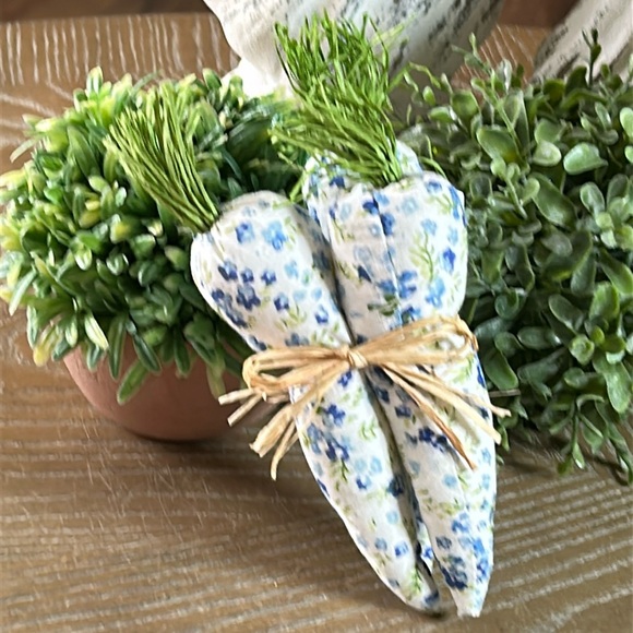 Accents | New Farmhouse Blue Indigo Floral White Spring Garden Easter ...